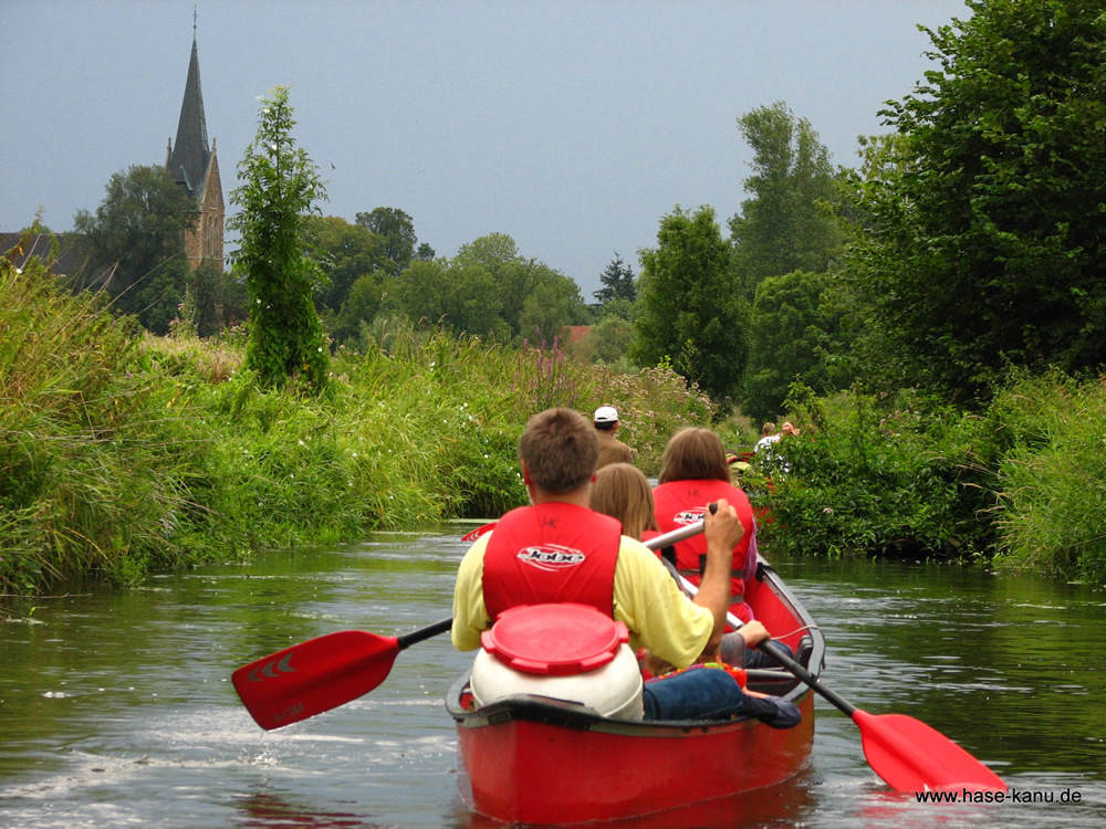 Bahn und Boot von Rieste nach Bersenbrück - Hase Kanu - Flusswandern ...